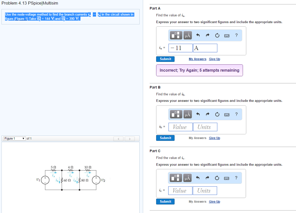 Solved Use The Node Voltage Method To Find The Branch