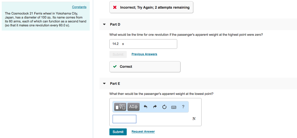 Solved Incorrect; Try Again; 2 attempts remaining The | Chegg.com