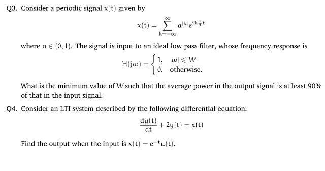 Solved Q1.Findtheoier transform of the following sigmals Q1. | Chegg.com