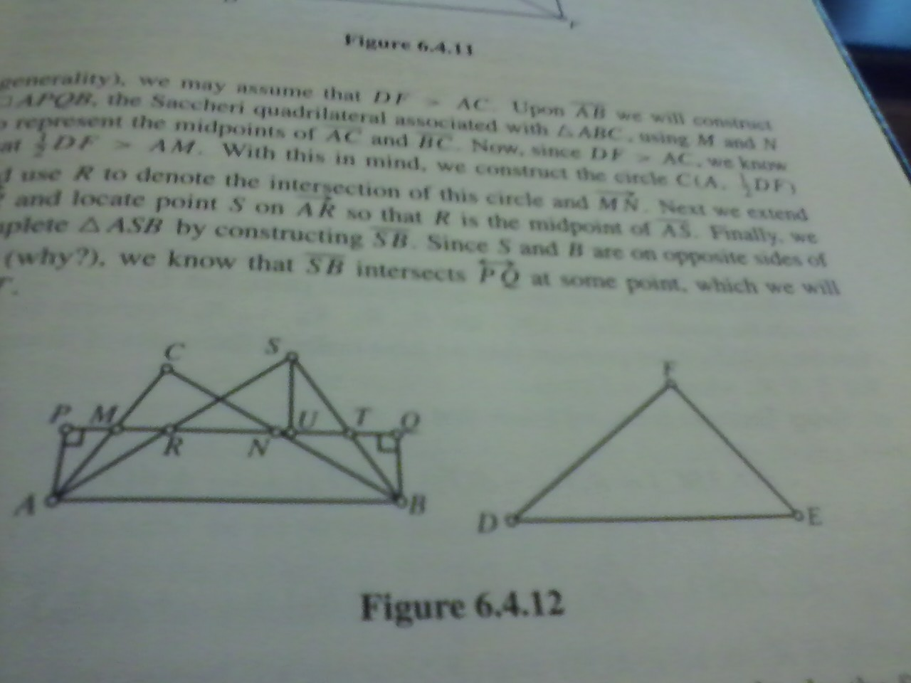 Solved How do we know tht S and B are on opposite sides of | Chegg.com