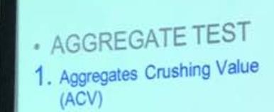 Solved AGGREGATE TEST 1. Aggregates Crushing Value (ACV) | Chegg.com