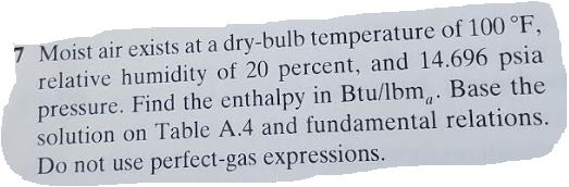 Solved Moist air exists at a dry-bulb temperature of 100 | Chegg.com
