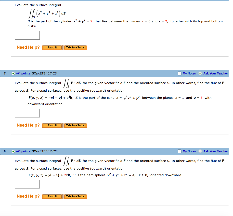 Solved Evaluate the surface integral. doubleintegral_S (x^2 | Chegg.com