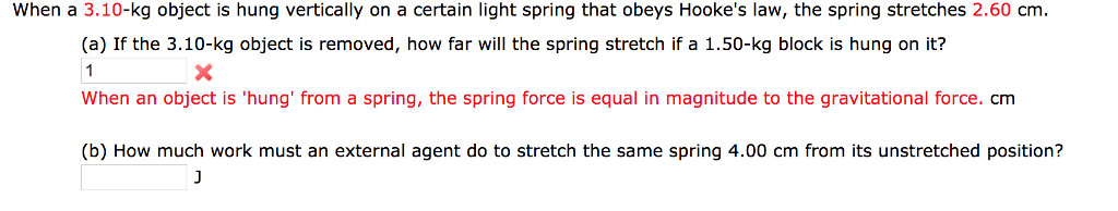 Solved When a 3.10-kg object is hung vertically on a certain | Chegg.com