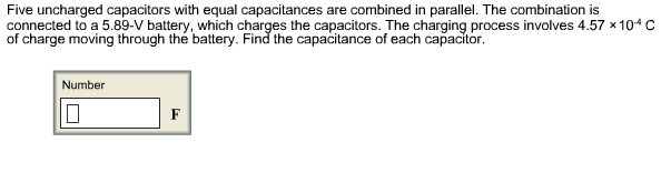 Solved Five Uncharged Capacitors With Equal Capacitances Are
