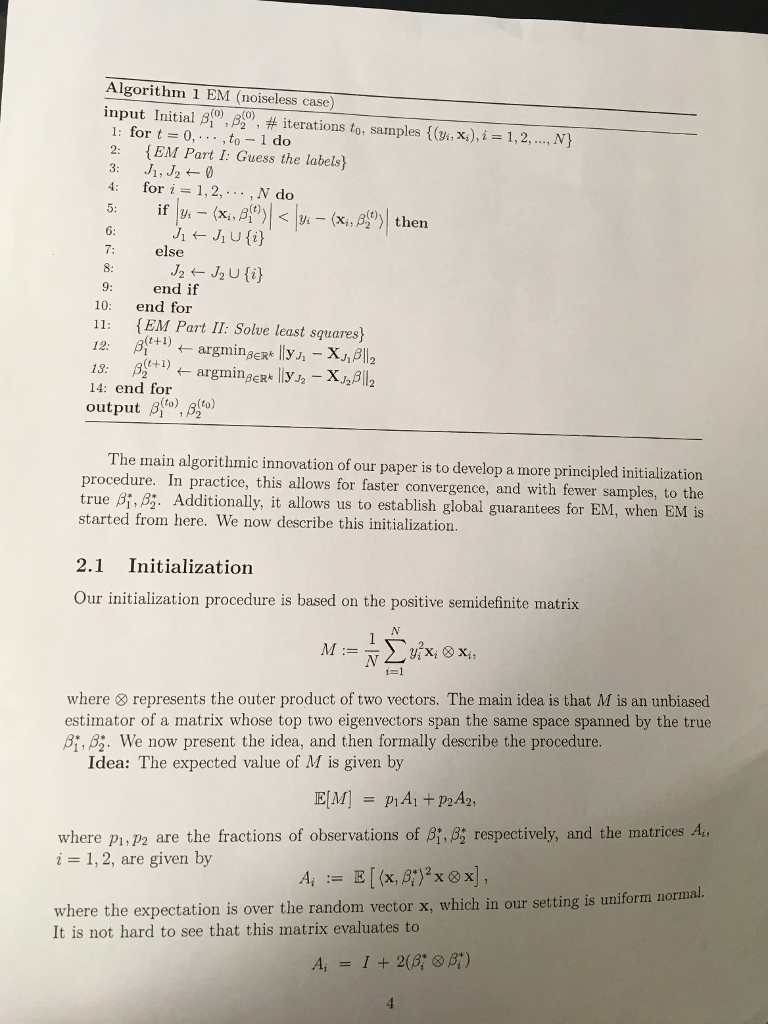 Please Write A MATLAB Code For The Algorithm 1 EM Chegg Please Write A MATLAB Code For The Algorithm 1 EM Chegg
