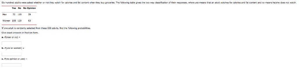 Solved Six hundred adults were asked whether or not they | Chegg.com