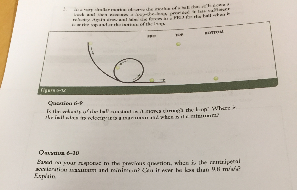 Solved In a very similar motion observe the motion of a ball | Chegg.com
