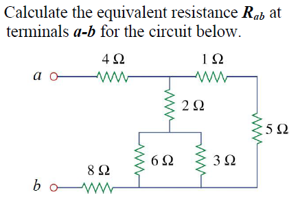 Solved Calculate the equivalent resistance Rab at terminals | Chegg.com