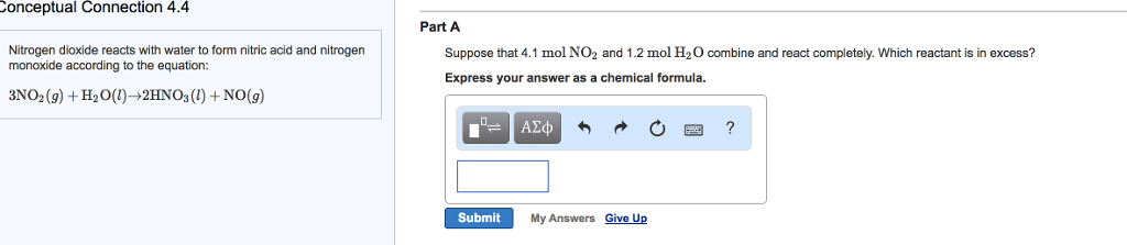 Solved onceptual Connection 4.4 Part A Nitrogen dioxide | Chegg.com