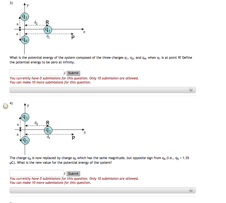 Solved A point charge q2 3.1 HC is fixed at the origin of a | Chegg.com