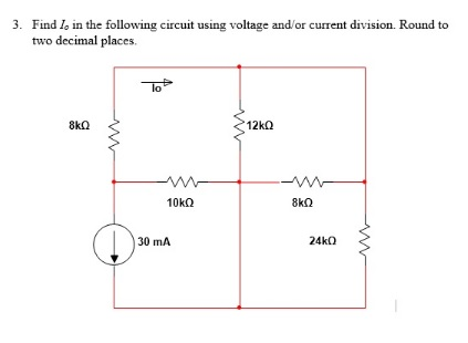 Solved Find I_o in the following circuit using voltage | Chegg.com