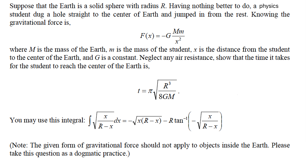 Radius Of Earth Physics
