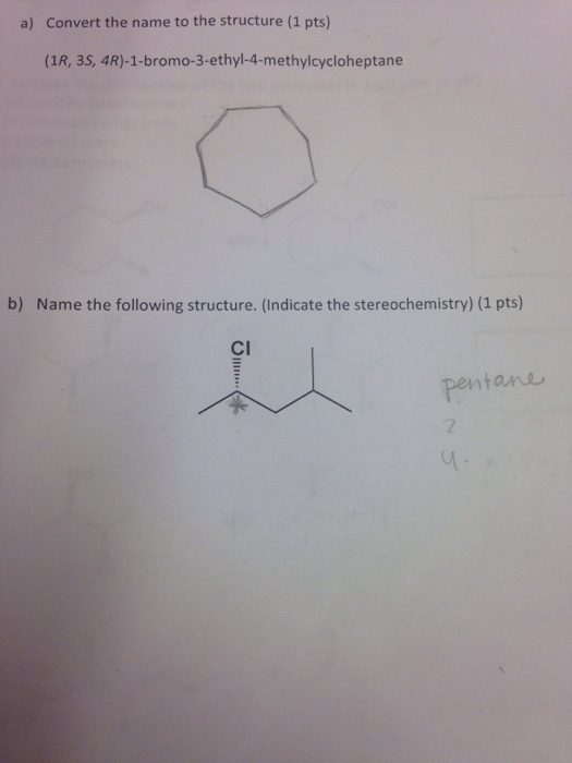 Solved Convert the name to the structure (1R, 35, | Chegg.com