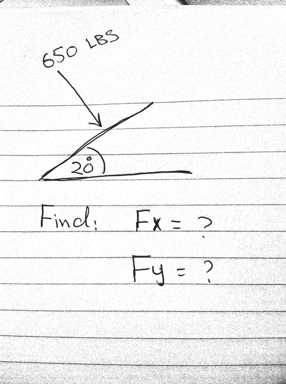 Solved Find: Fx = ? Fy = ? | Chegg.com