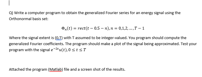 Solved Q) Write a computer program to obtain the generalized | Chegg.com