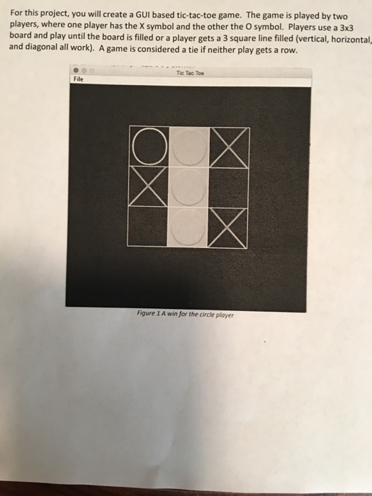 Solved For this project, you will create a GUI based | Chegg.com