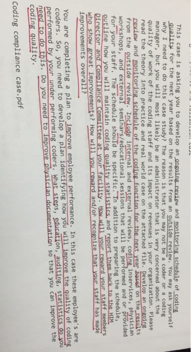 Solved 3 Coding Compliance and Validation Case This case is | Chegg.com