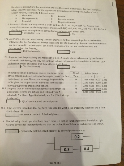 Solved 1 A basic method of collecting data for statistical | Chegg.com