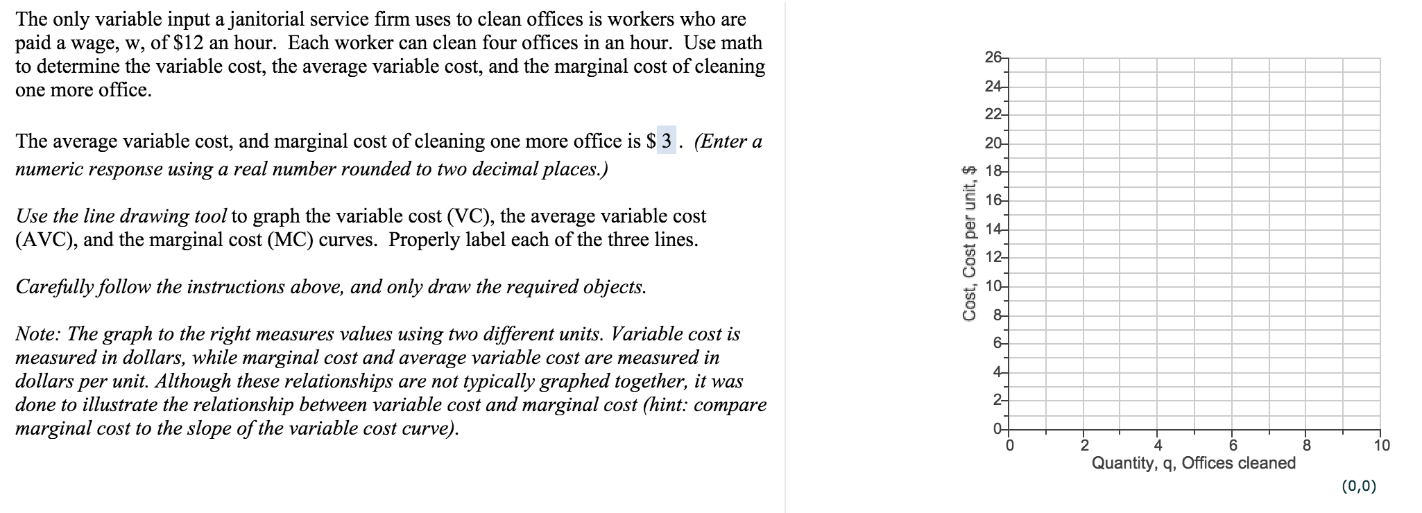 The only variable input a janitorial service firm | Chegg.com