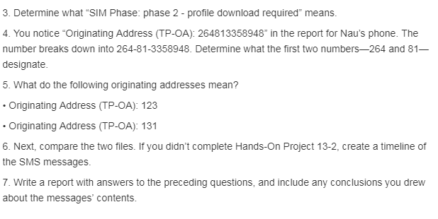 3. Determine what "SIM Phase: phase 2 - profile | Chegg.com