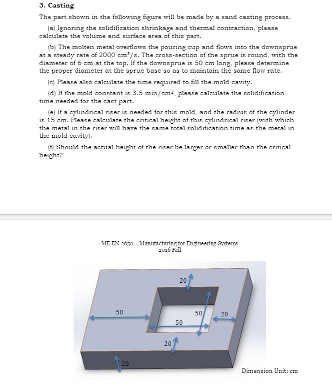 Solved The part shown in the following figure will be made | Chegg.com