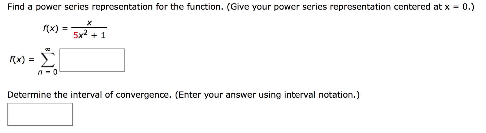 Solved Find a power series representation for the function. | Chegg.com