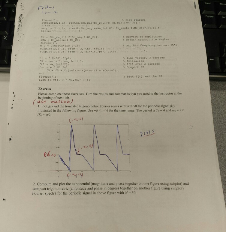 Solved Exercise Please complete these exercises. Turn the | Chegg.com