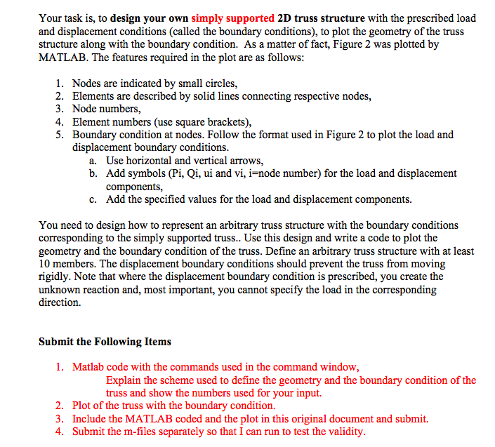 Your task is, to design your own simply supported 2D | Chegg.com