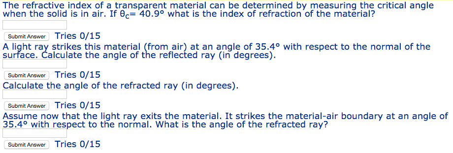 Solved The refractive index of a transparent material can be | Chegg.com