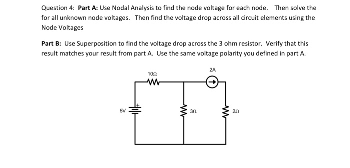 Solved Use Nodal Analysis to find the node voltage for each | Chegg.com