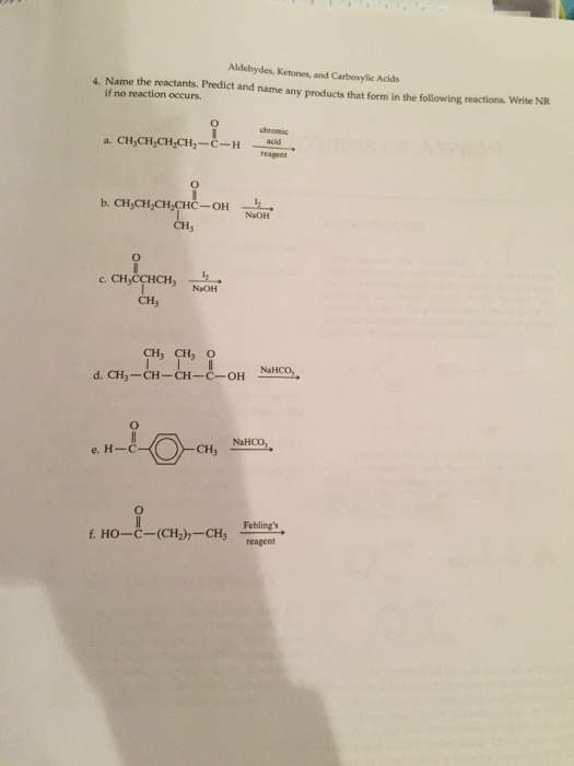 Solved Name the reactants, predict and name any products | Chegg.com Solved Name the reactants, predict and name any products | Chegg.com