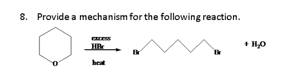 Solved 8. Provide a mechanism for the following reaction. + | Chegg.com