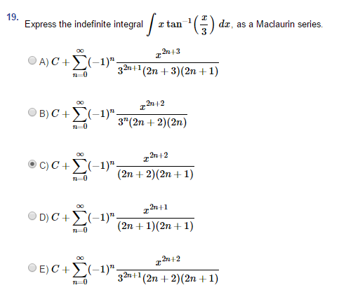 Solved Express the indefinite integral integral x tan^-1 | Chegg.com