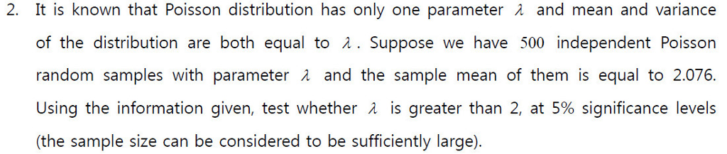 Solved 2. It is known that Poisson distribution has only one | Chegg.com