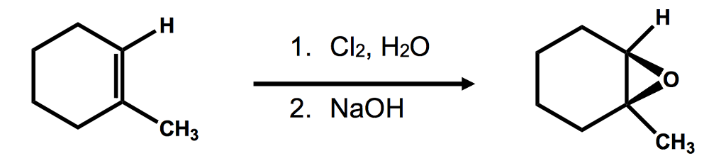 Solved 1. Cl2, H20 2. NaOH CH3 CH3 | Chegg.com