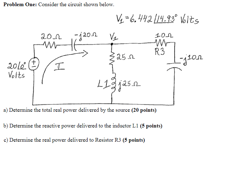 Solved Problem One: Consider the circuit shown below R3 | Chegg.com