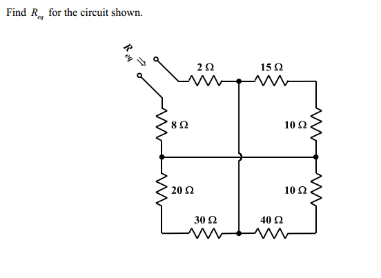 Solved Find Req for the circuit shown. | Chegg.com