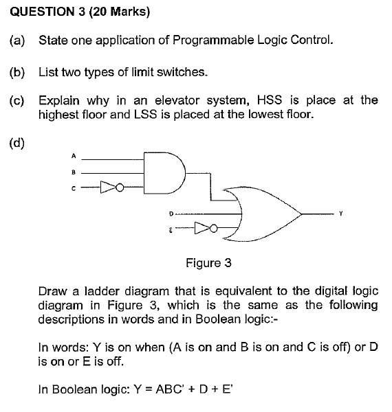 Solved Question 3 20 Marks A State One Application Of