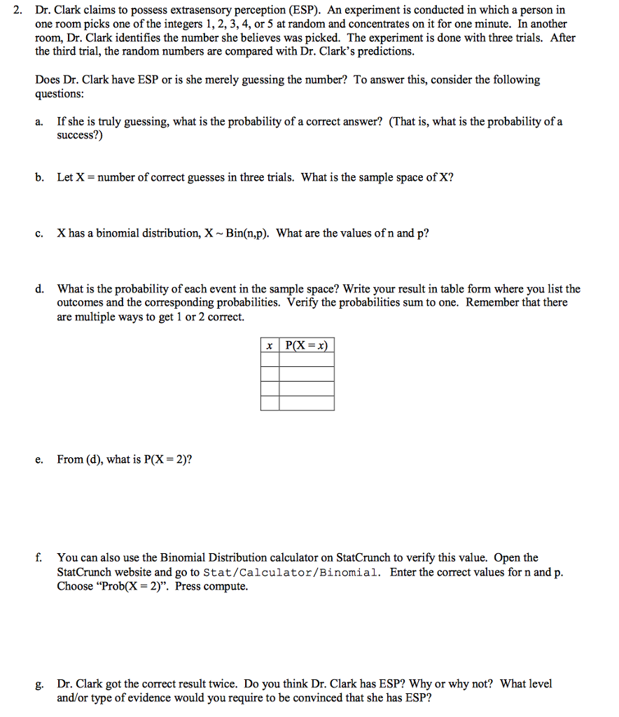 Solved Problems 1. Create your own example of a random | Chegg.com