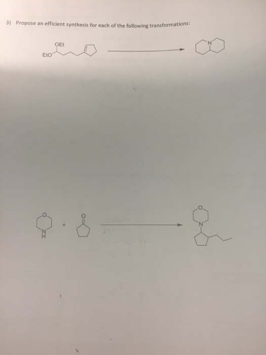 Solved 3) Propose an efficient synthesis for each of the | Chegg.com