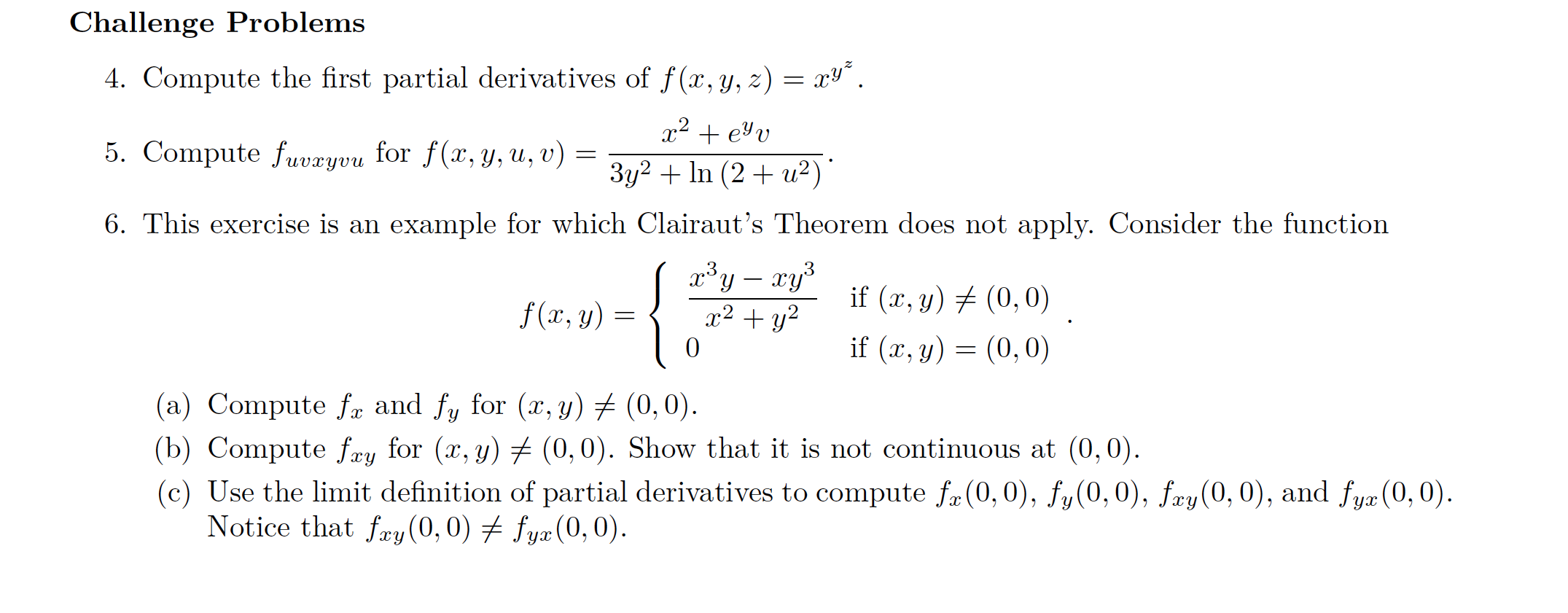 Compute the first partial derivatives of f(x,y, z) = | Chegg.com
