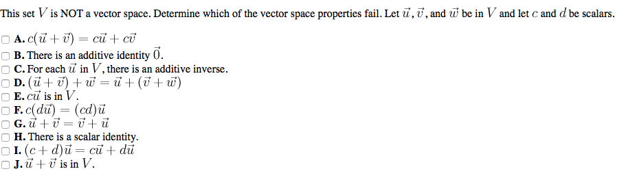 Solved (4 pts) Let V be the set R2 with a nonstandard | Chegg.com