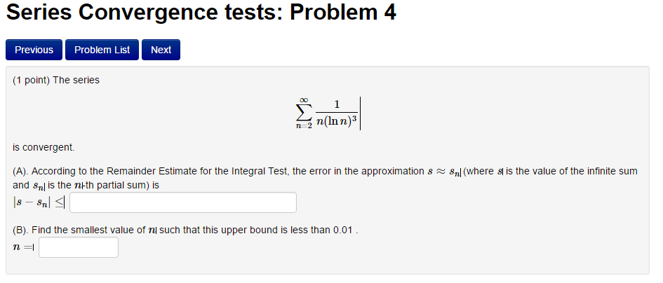 Solved According To The Remainder Estimate For The Integral