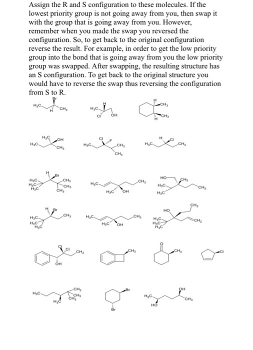 Solved Assign the R and S configuration to these molecules. | Chegg.com