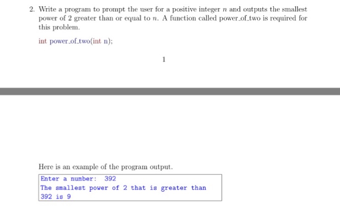 Solved Write a program to prompt the user for a positive | Chegg.com