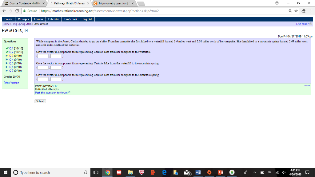 Solved ms Course Content-MATH-X> D Pathways IMathAS Asses?G | Chegg.com