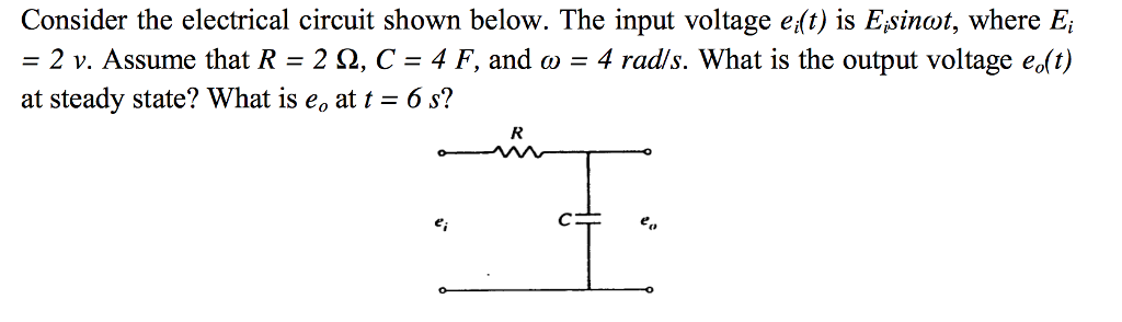 Solved Consider the electrical circuit shown below. The | Chegg.com