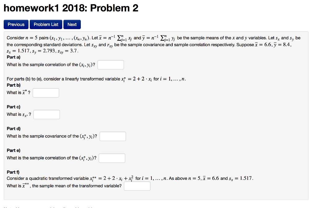 Solved homework1 2018: Problem 2 Previous Problem List Next | Chegg.com