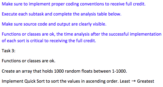 Solved Make sure to implement proper coding conventions to | Chegg.com Solved Make sure to implement proper coding conventions to | Chegg.com